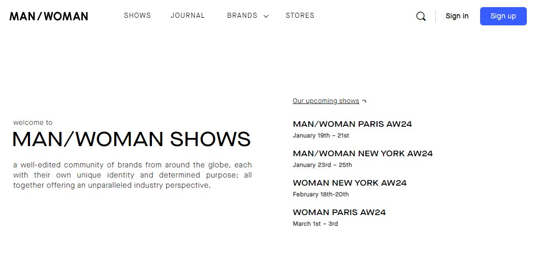 Man/Woman Show 2024AW Paris France | 株式会社スタジオ・エクリュ